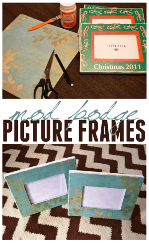 How to Mod Podge Picture Frames | Today's Creative Ideas