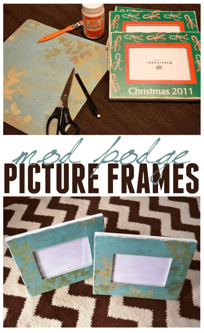 How to Mod Podge Picture Frames | Today's Creative Ideas