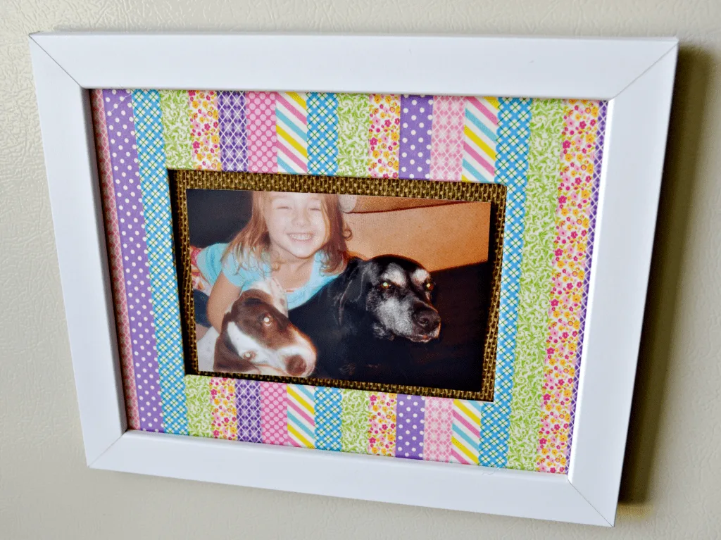 Washi Tape Magnetic Fridge Frame | Today's Creative Ideas