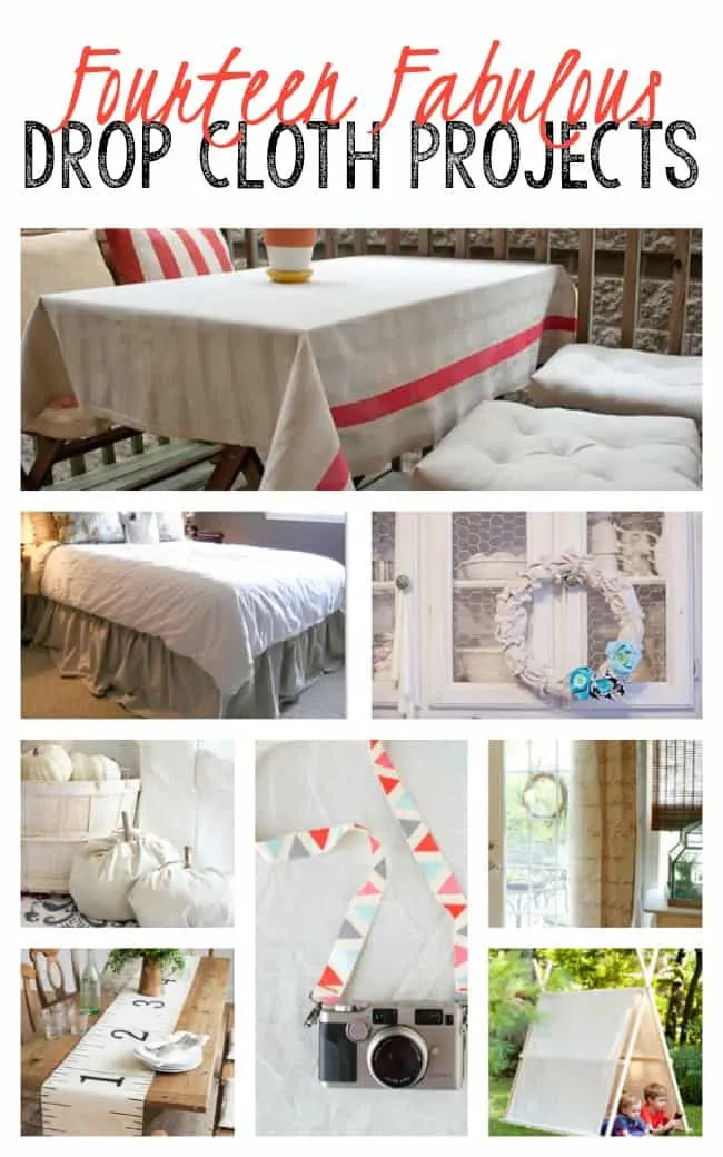 DIY Drop Cloth Projects | This Girl's Life Blog | Crafty Crazy Mom Life