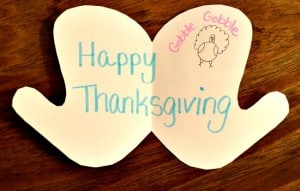 Hand Print Turkey Thanksgiving Card