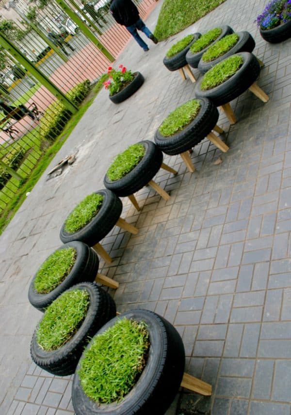 How to repurpose old tires into something new and beautiful. - This ...