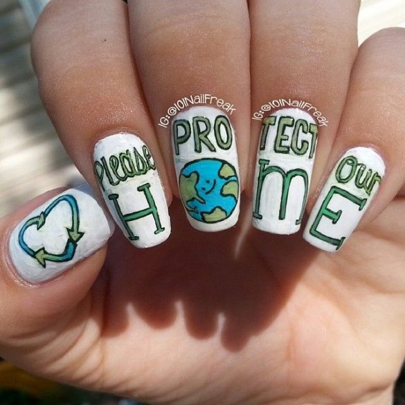 Earth Day Nail Art Designs | Today's Creative Ideas