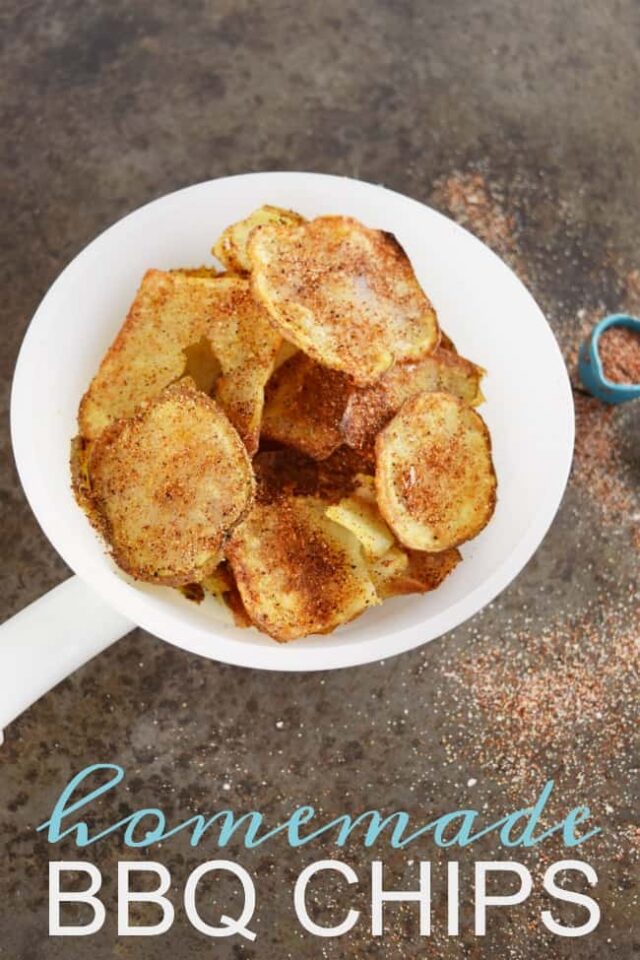 Homemade BBQ Chips Recipe - baked - This Girl's Life Blog