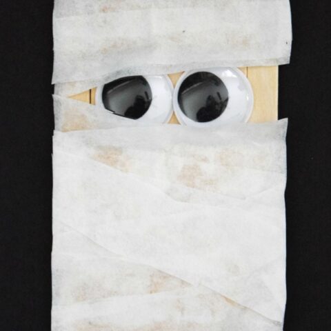 Popsicle Stick Mummy | Halloween Craft for Kids