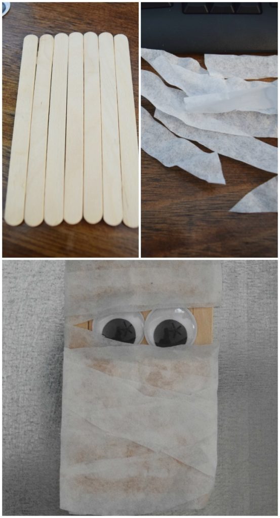 Popsicle Stick Mummy | Halloween Craft for Kids