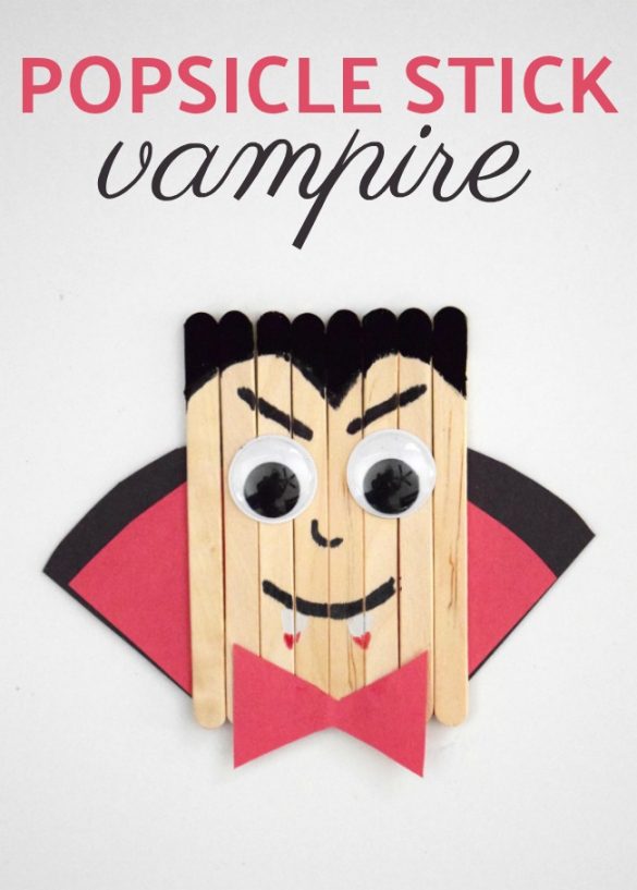 Popsicle Stick Vampire Craft for Kids | Today's Creative