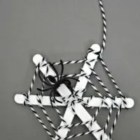 Popsicle Stick Spider Web Halloween Craft for Kids!