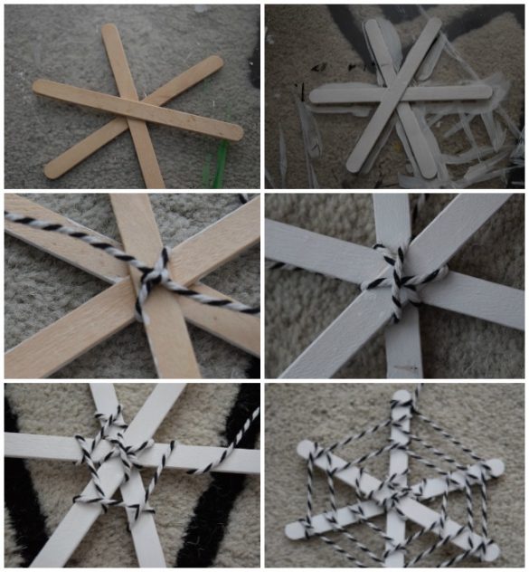 Popsicle Stick Spider Web Halloween Craft for Kids!