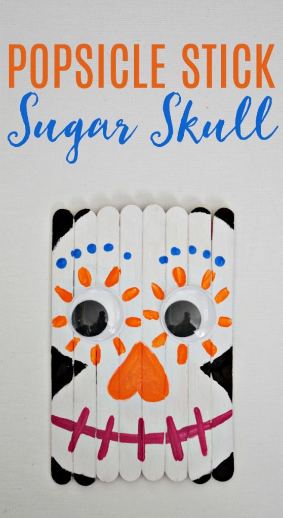 Popsicle Stick Sugar Skull - Day of the Dead / Coco Movie Craft