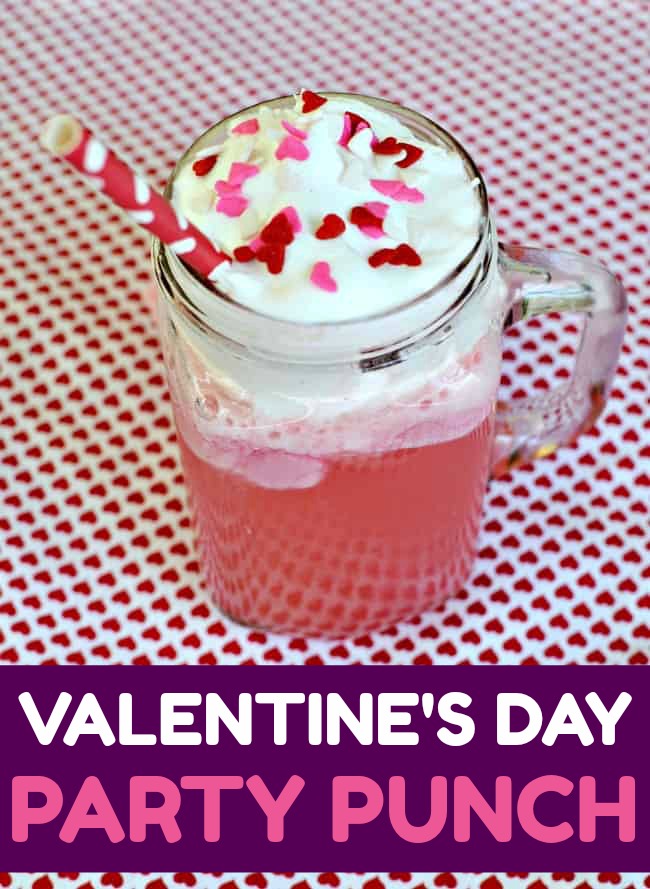 Valentine's Day Party Punch | Raspberry 7UP Punch