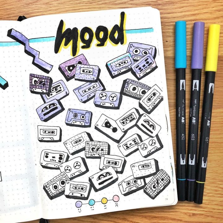 75+ Bullet Journal Mood Tracker Ideas | Today's Creative Ideas