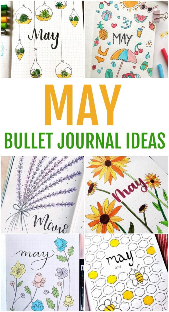 30+ May Bullet Journal Ideas | Spreads, Covers, and more!