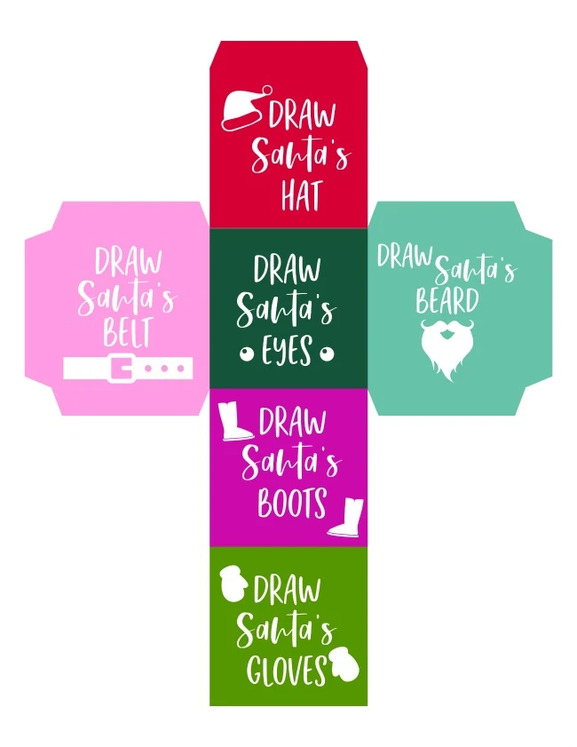 Roll and Draw Santa Dice Game | Today's Creative Ideas