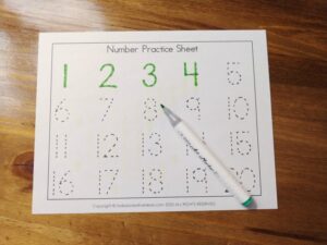 St. Patrick's Day Numbers 1-20 Tracing Worksheets