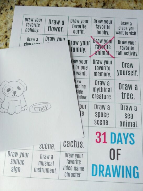 31 Days of Drawing Challenge | Today's Creative Ideas