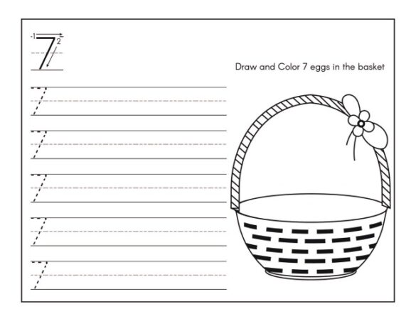 Easter Numbers Practice Worksheets | Today's Creative Ideas