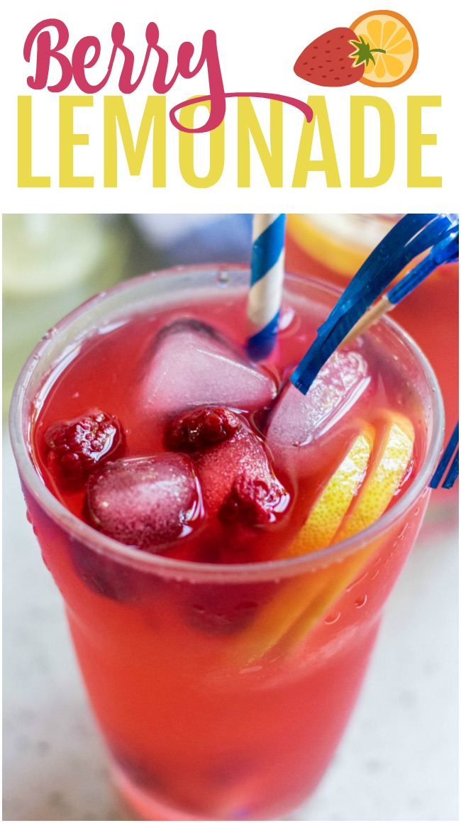 Easy Homemade Summer Berry Lemonade Drink Recipe