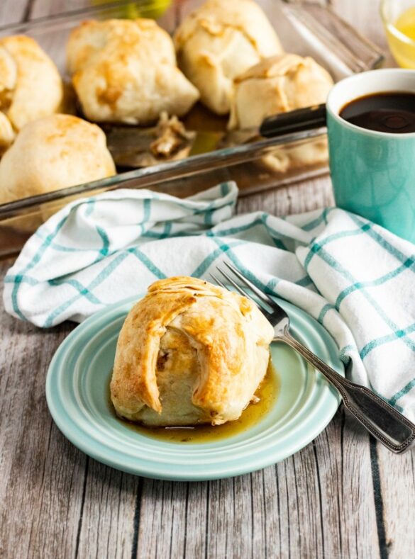Easy Old Fashioned Apple Dumplings with Lemon Sauce