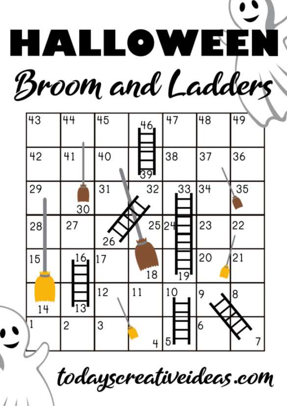 Brooms and Ladders | Printable Halloween Game for Kids
