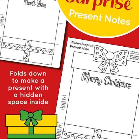Present Folding Surprise Printable Card | Today's Creative Ideas
