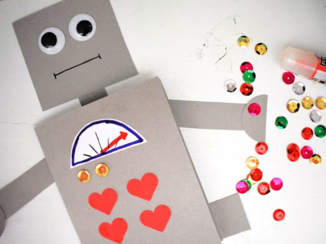 Love Robot Valentine Card | Today's Creative Ideas