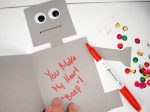 Love Robot Valentine Card | Today's Creative Ideas