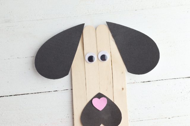 Popsicle Stick Dog Valentine Craft | Today's Creative Ideas