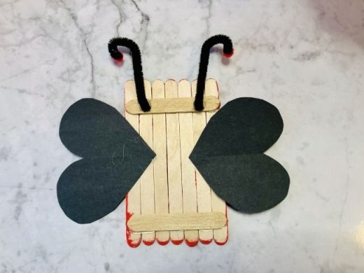 Popsicle Stick Love Bug Craft | Today's Creative Ideas