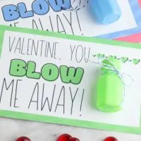 “You 'Blow' Me Away” Bubble Valentine Printable | Today's Creative Ideas