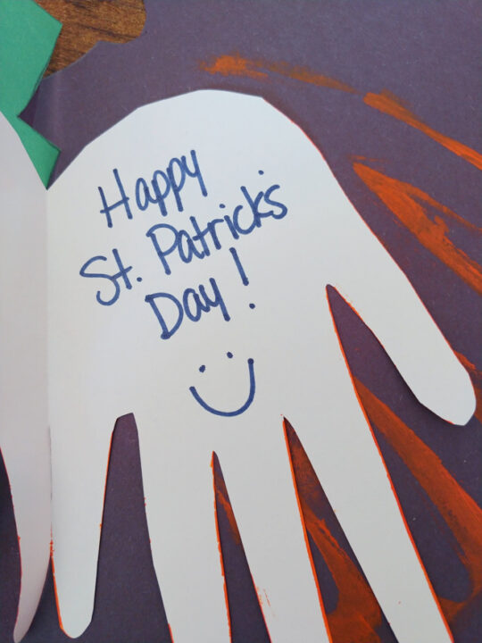 Handprint Leprechaun Card Today S Creative Ideas