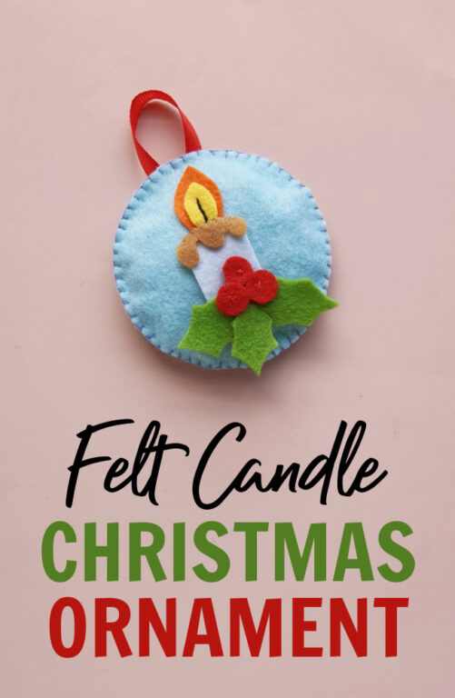 Felt Christmas Candle Ornament | Today's Creative Ideas