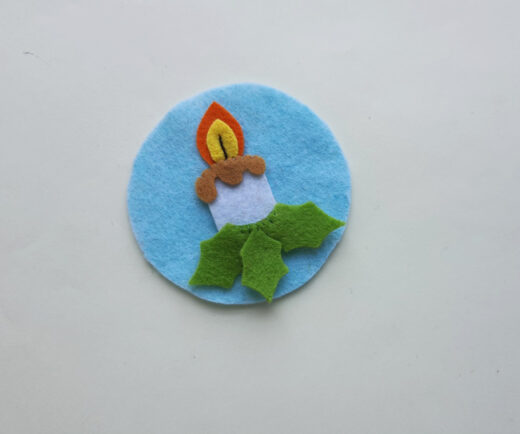 Felt Christmas Candle Ornament | Today's Creative Ideas