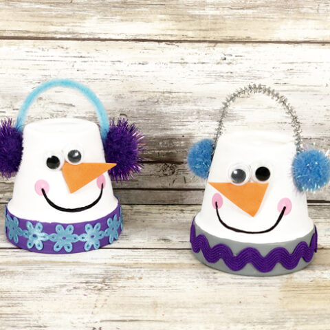 Clay Pot Snowman Craft for Kids | Today's Creative Ideas