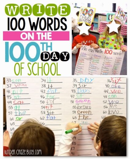 100 Days of School Projects | Today's Creative Ideas