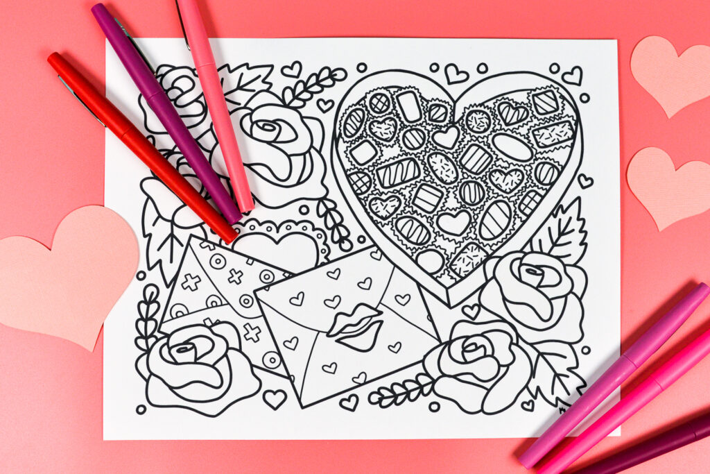 14+ Valentine Coloring Sheets | Today's Creative Ideas