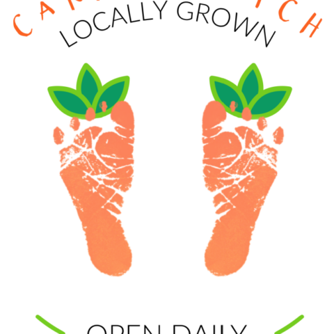 Carrot Footprint Art | Free Carrot Patch Printable
