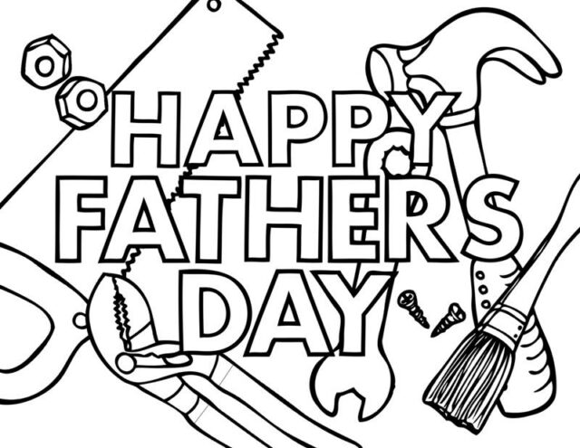 45+ Printable Father's Day Coloring Pages for Kids