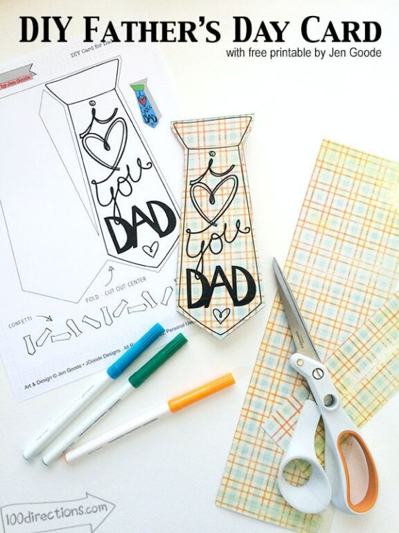 16+ Easy Father's Day Cards for Kids to Make
