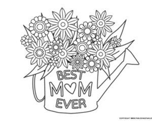200+ Mother's Day Coloring Pages | Today's Creative Ideas