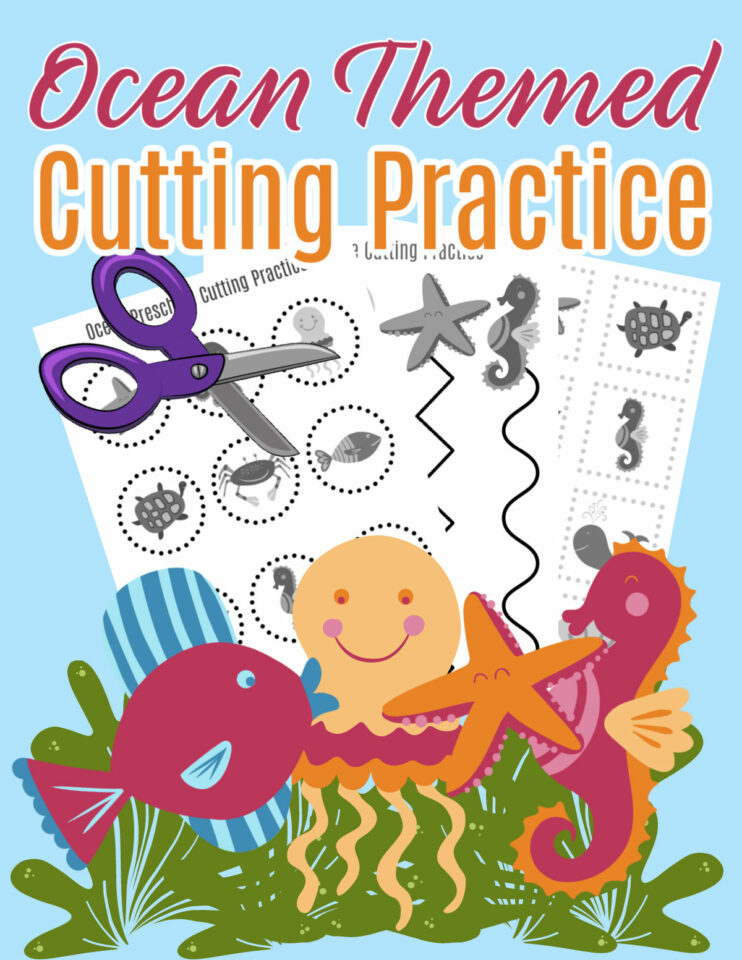 Ocean Cutting Practice Worksheets | Today's Creative Ideas