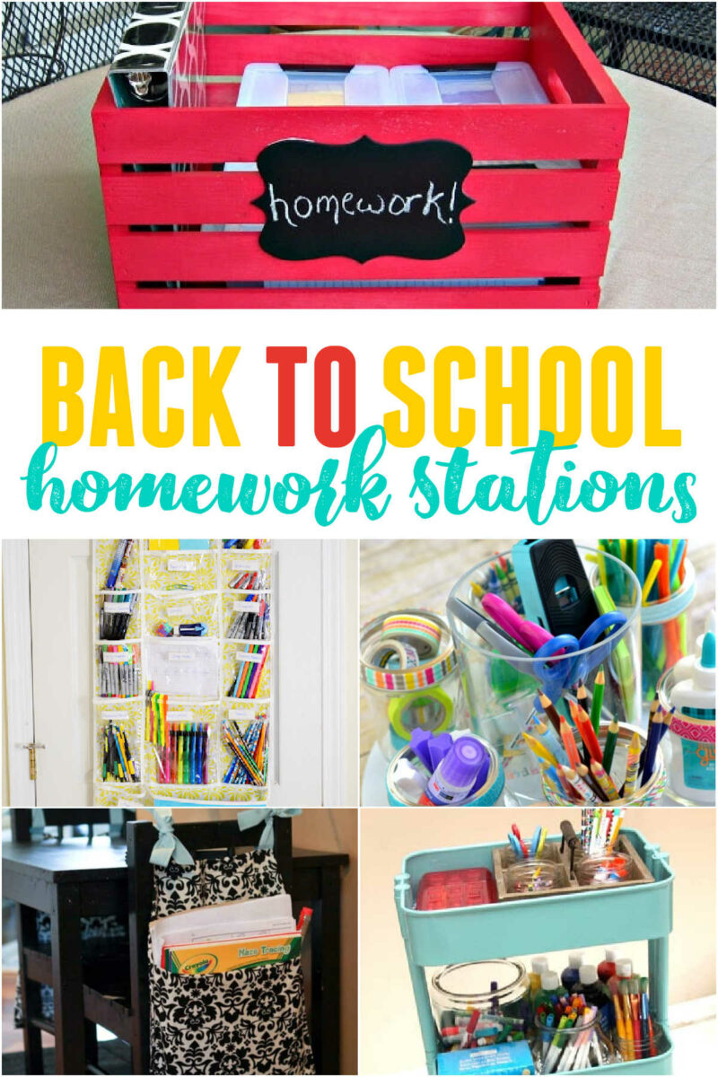 Back to School Homework Stations | Today's Creative Ideas