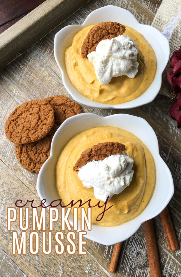 Easy Pumpkin Mousse Recipe - No Bake Fall Dessert