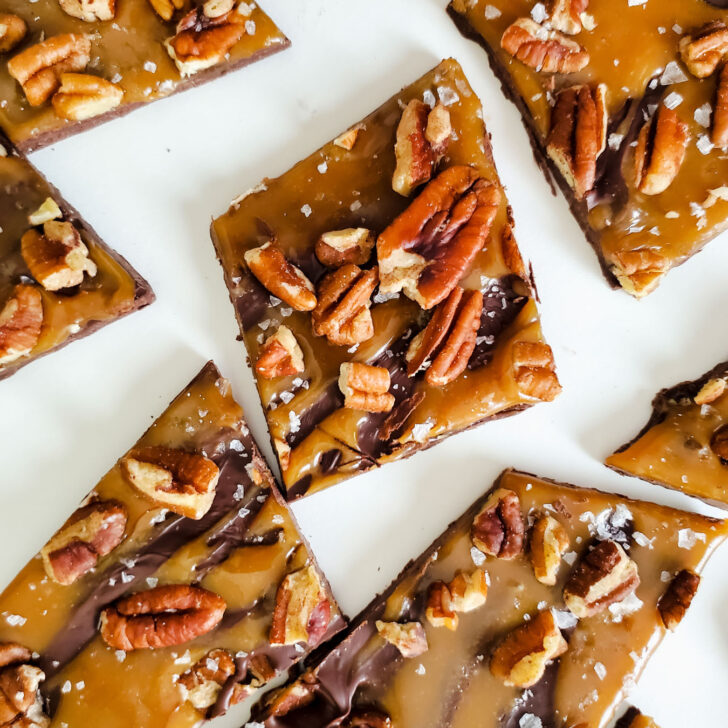 Milk Chocolate, Caramel, and Pecan Turtle Bark Recipe
