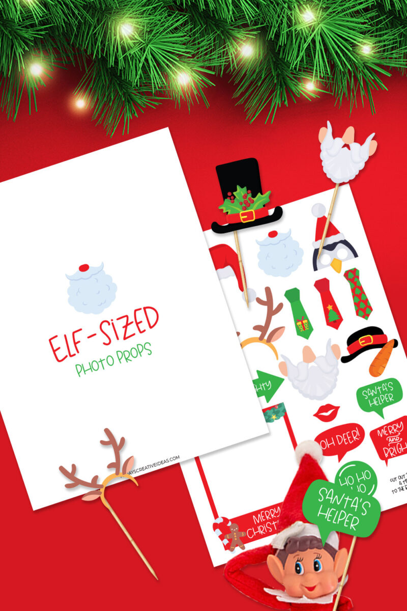 Elf on the Shelf Photo Props & Booth | Today's Creative