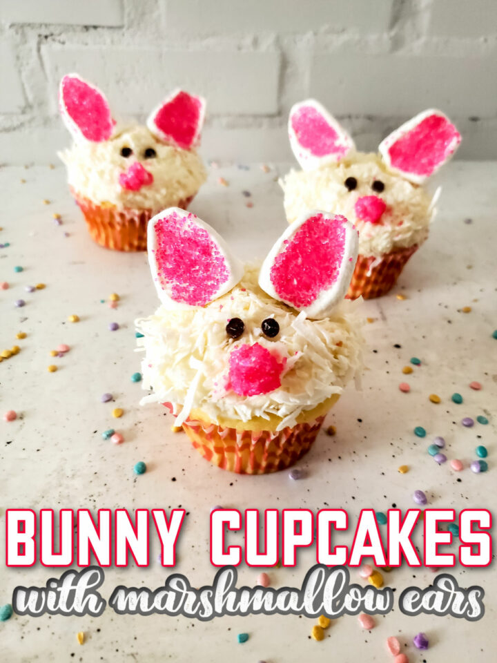 How to Make Cute & Easy Easter Bunny Cupcakes