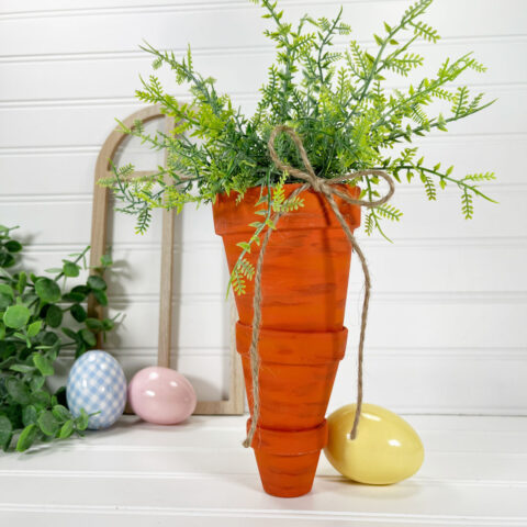 Stacked Terra Cotta Pot Carrot Craft | Today's Creative