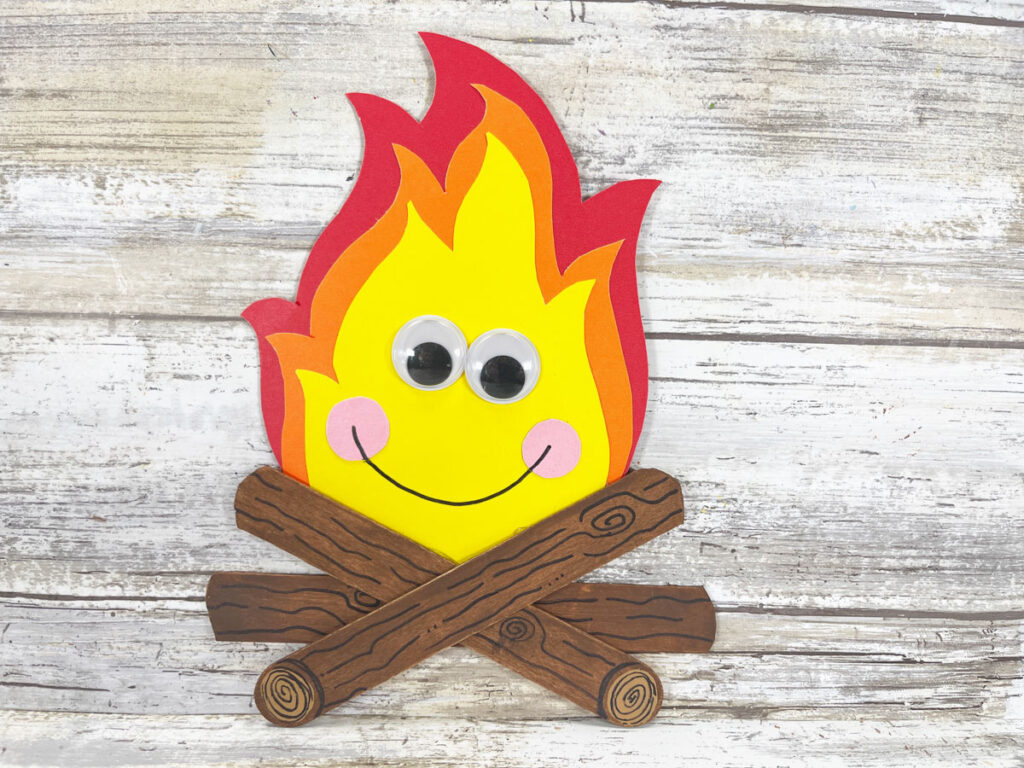 Popsicle Stick Campfire Craft for Kids | Today's Creative