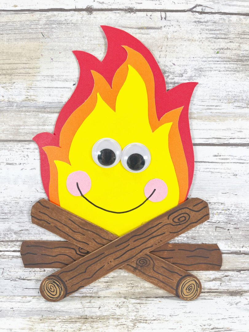 Popsicle Stick Campfire Craft for Kids | Today's Creative