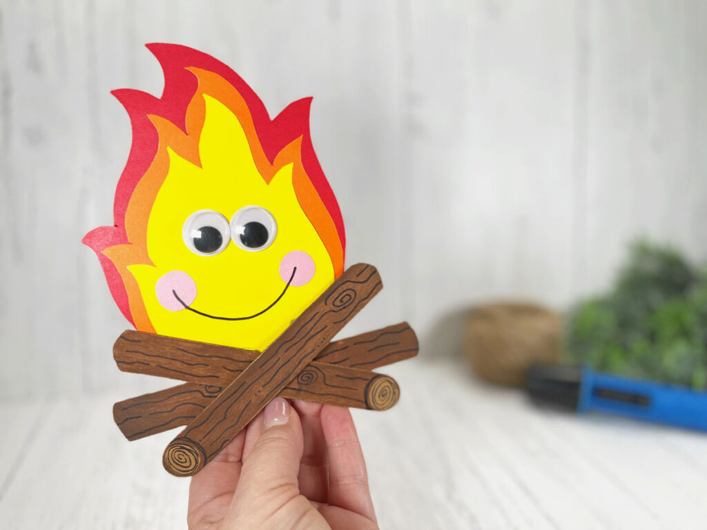 Popsicle Stick Campfire Craft for Kids | Today's Creative